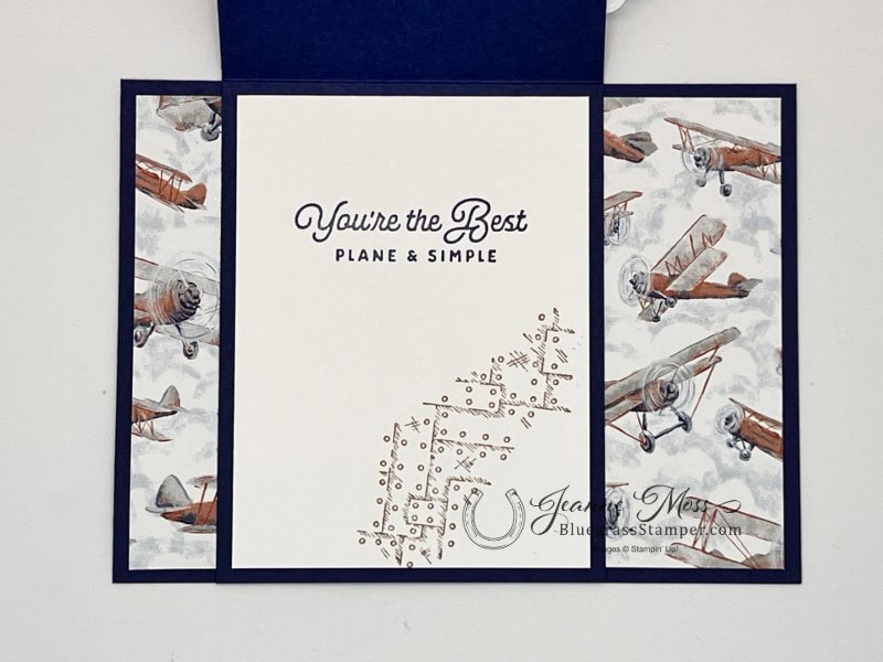 Adventurous Sky Partial Front Flap - Bluegrass Stamper